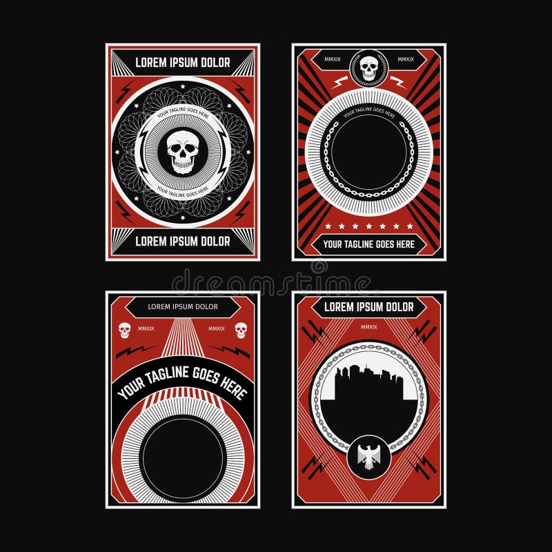 PROPAGANDA POSTER BACKGROUND COLLECTIONS Stock Vector - Illustration of ...