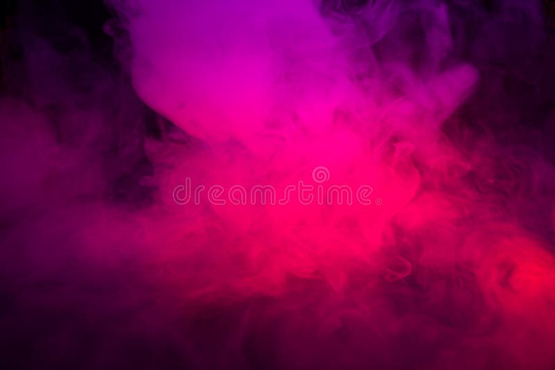 Purple Smoke On Black Background Stock Photo - Image of background ...