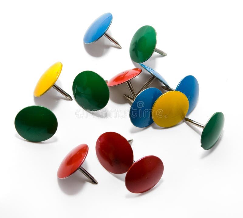 Multicolor push pins stock photo. Image of push, paper - 17721026