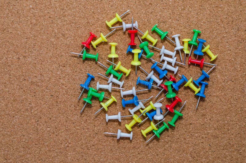 Colored Push Pins stock photo. Image of office, green - 23132496