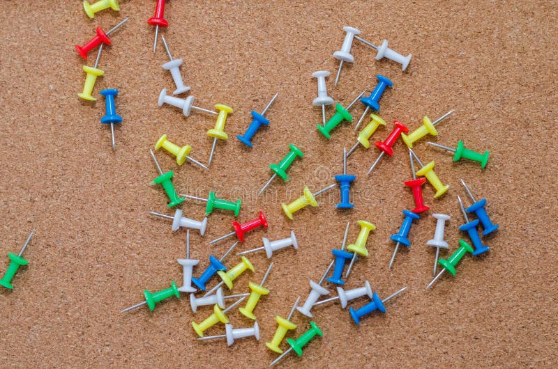 Colored Push Pins stock photo. Image of office, green - 23132496