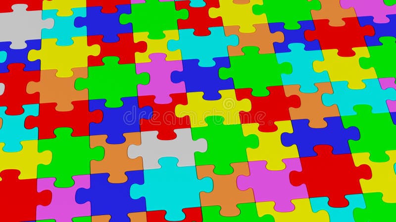 Colored Puzzle Maze Together. Stock Illustration - Illustration of ...
