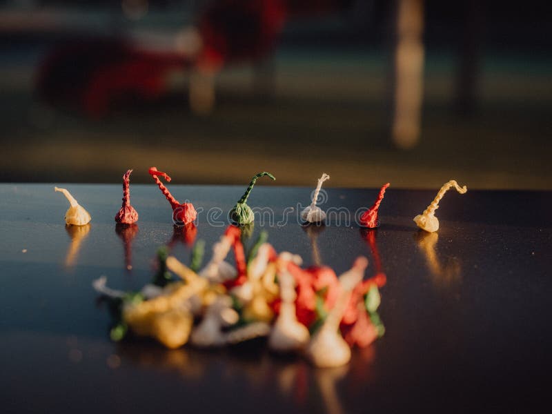 Colored Pyrotechnics, Children`s for Children Stock Photo - Image of ...