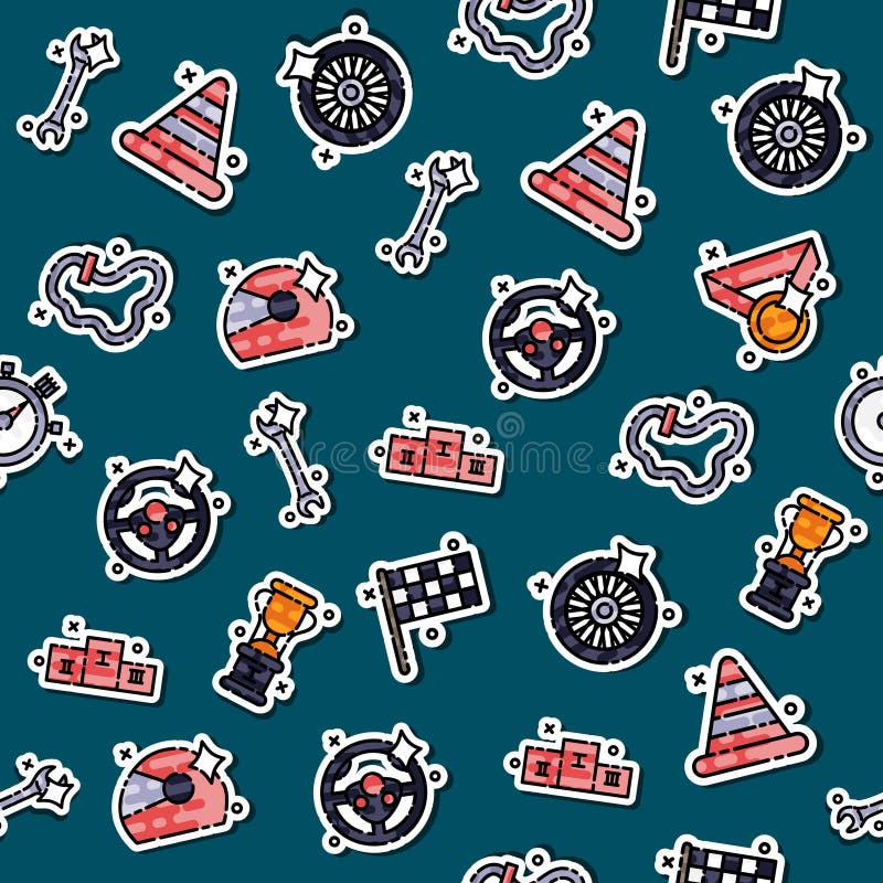 Colored racing pattern stock vector. Illustration of line - 87518940