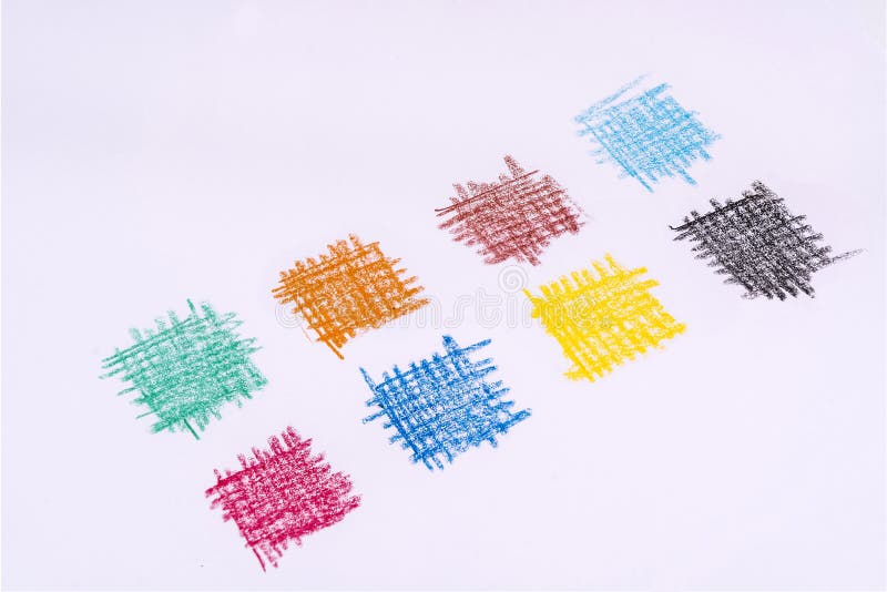 Colored Rectangles on a Sheet of Paper Stock Image - Image of equipment ...