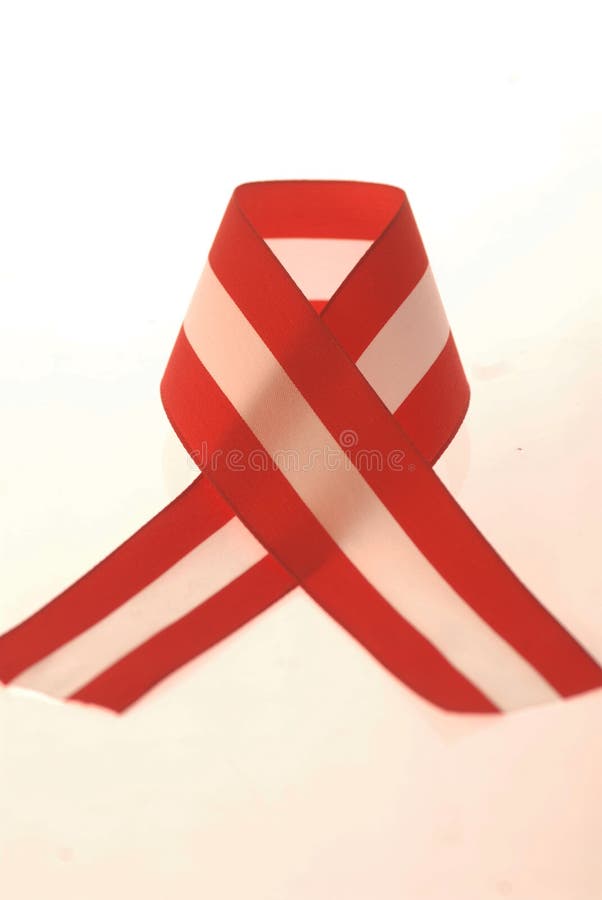 Colored Ribbon with the Flag of Peru on a White Background. Peruvian ...