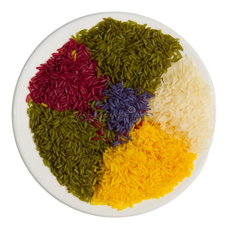 Colored rice stock image. Image of circle, grain, macro - 24205129