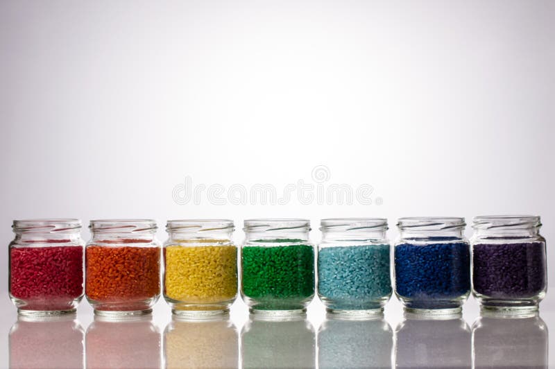 Colored Rice for the Development of Fine Motor Skills Stock Image ...