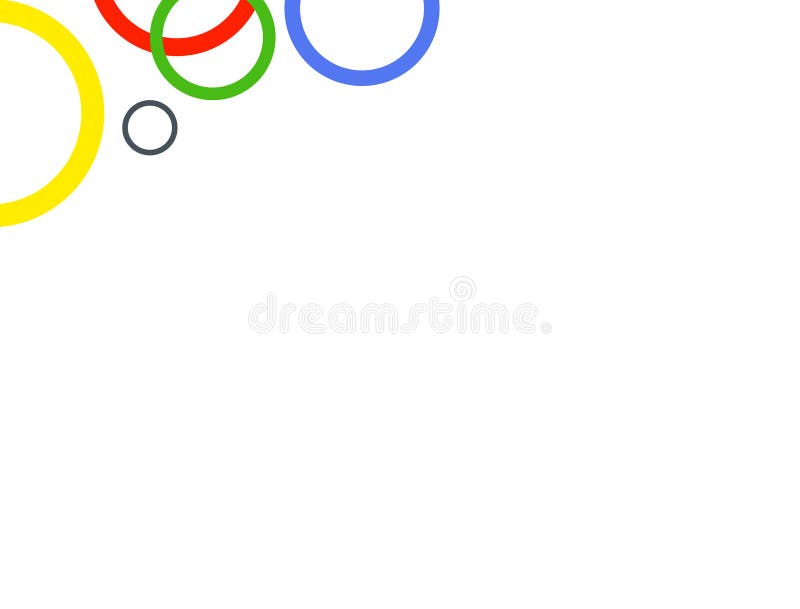 Colored Rings on a White Background. Abstract Multicolored Background ... Colored Rings on a White Background. Abstract Multicolored Background ...