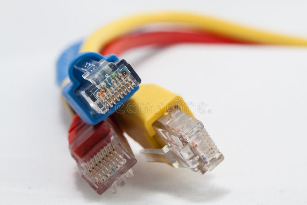 Colored RJ45 stock image. Image of cat5, links, communication - 30345897