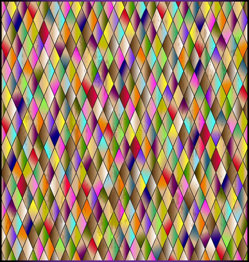 Romb Background with Abstract Frame Stock Vector - Illustration of ...