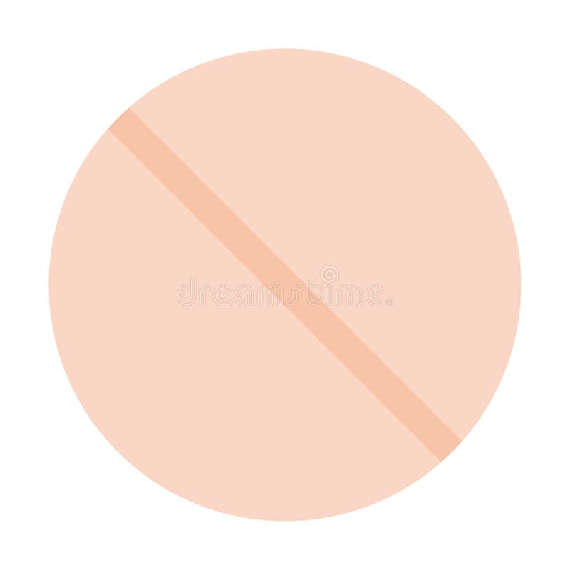 Round Tablet Mockup. White Painkiller or Antibiotic Drug Stock Vector ...