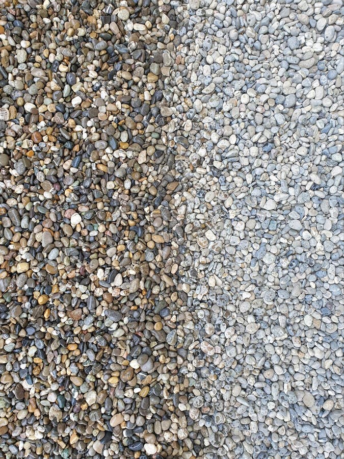 Colored, Rounded, Wet and Dry Pebbles As a Background. Stock Image ...