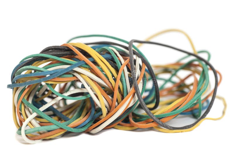Colored rubber bands stock image. Image of elastic, pile - 57732267
