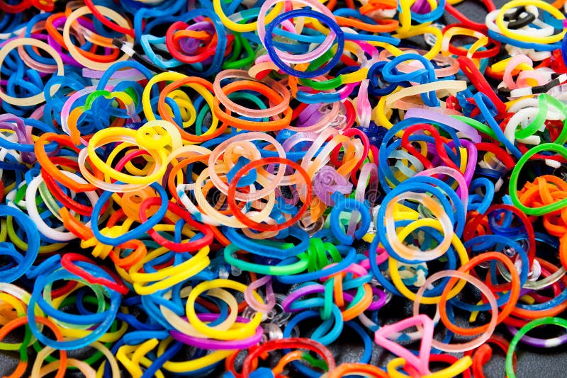 Colored rubber bands stock photo. Image of rubber, tighten - 44744294