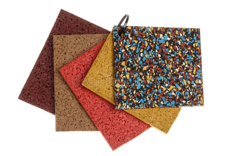 Colored Rubber Flooring Samples Stock Photo - Image of slip, colors ...