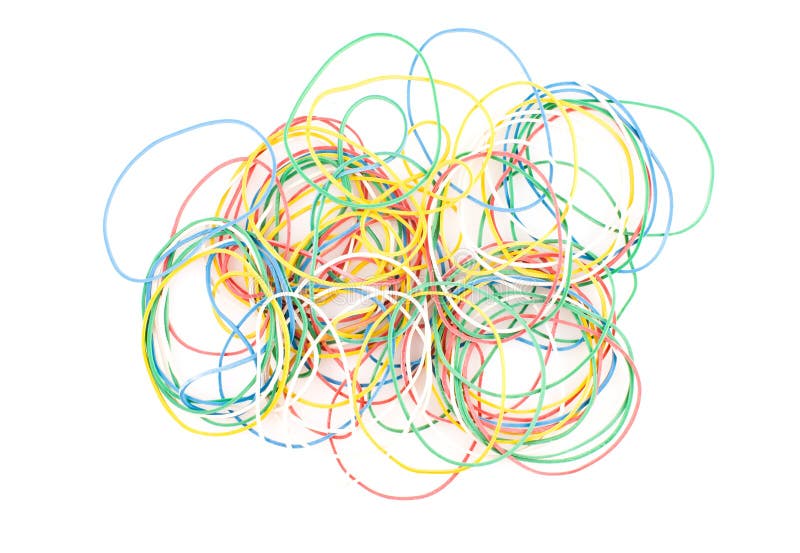 Colored rubber rings stock image. Image of chaos, color - 13336675