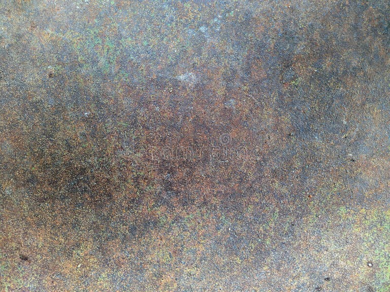 Colored Rusty Stained Metal Wall Texture Pattern Stock Photo - Image of ...