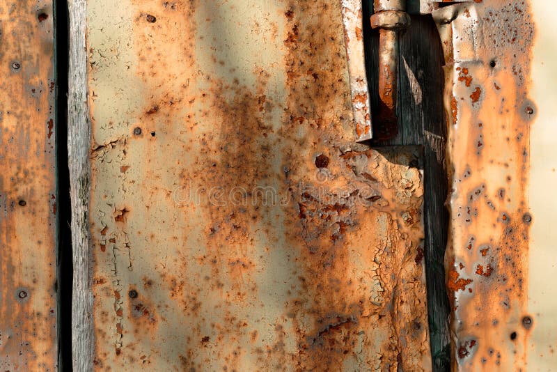 Colored Rusty Stained Metal Wall Texture Pattern. Stock Photo - Image ...