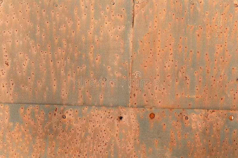 Colored Rusty Stained Metal Wall Texture Pattern. Stock Image - Image ...