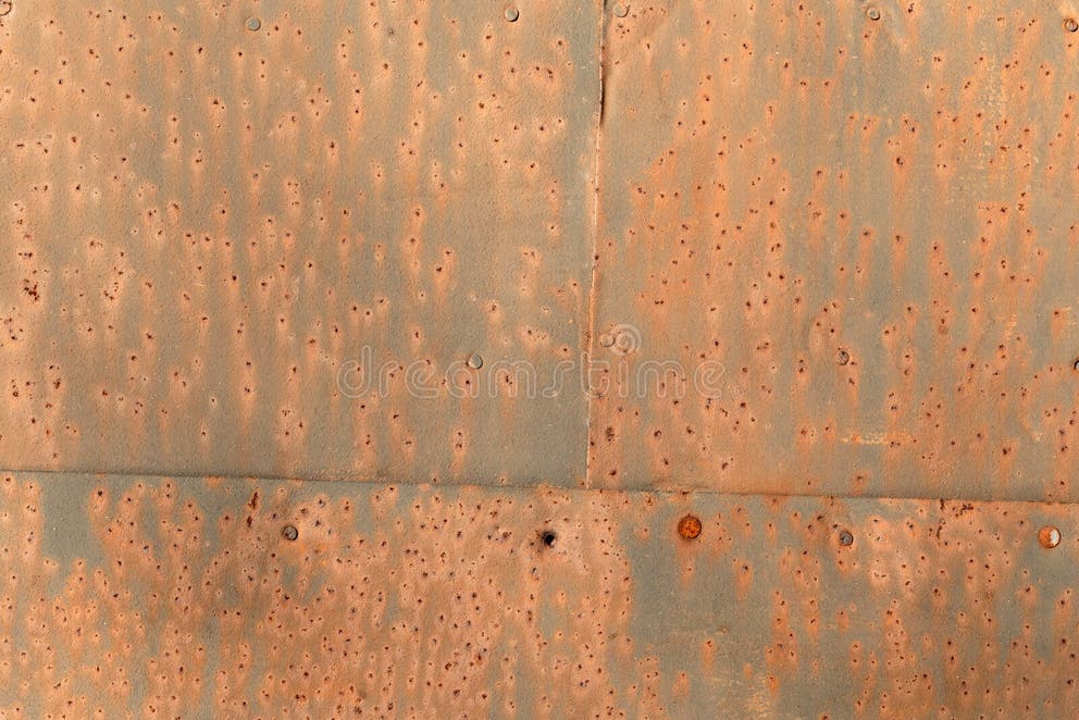 Colored Rusty Stained Metal Wall Texture Pattern. Stock Image - Image ...