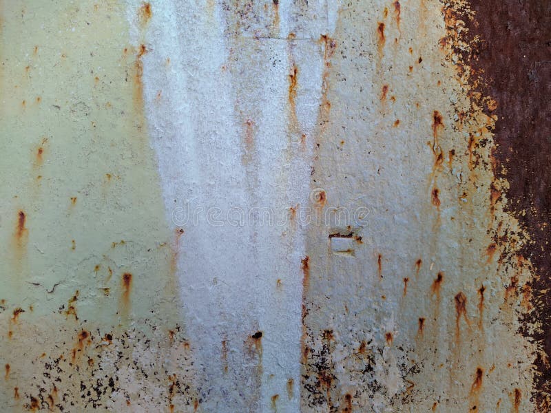Colored Rusty Stained Metal Wall Texture Pattern Stock Photo - Image of ...