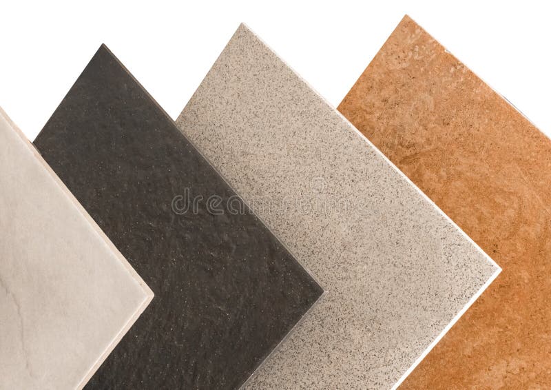 Colored Samples of Ceramic Tiles for Kitchen or Bathroom Interior ...