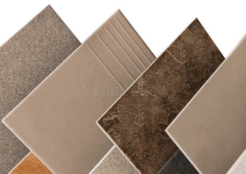 Colored Samples of Ceramic Tiles for Kitchen or Bathroom Interior ...
