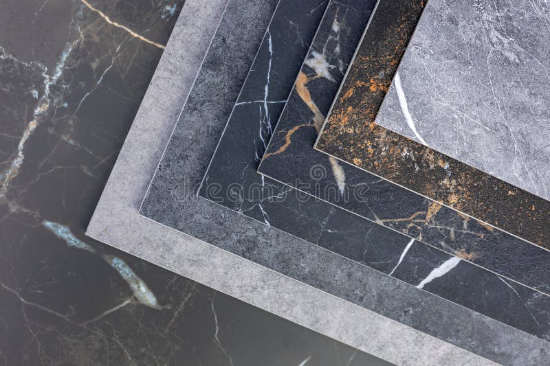 Colored Samples of Ceramic Tiles for Kitchen or Bathroom Interior ...