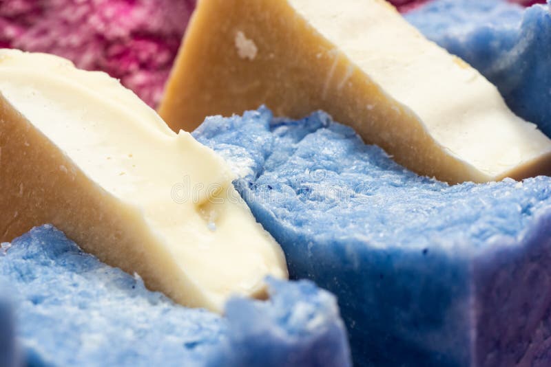 Colored and Scented Hand Crafted Soap Stock Image - Image of pink ...
