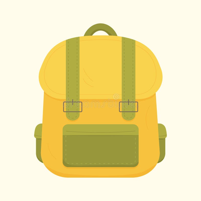 Colored School Backpack. Vector Illustration Stock Vector ...