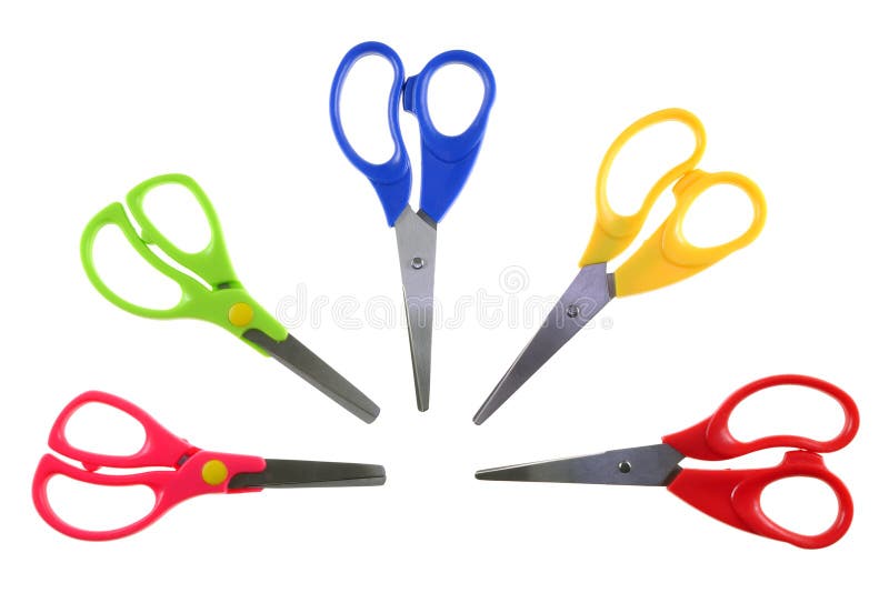 Colored Scissors stock image. Image of isolated, trimmer - 17608145