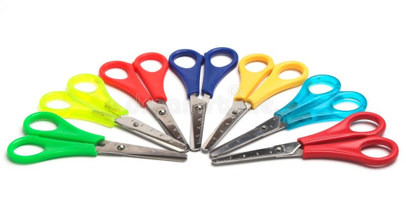 Colored scissors stock photo. Image of sharp, utensil - 4286486