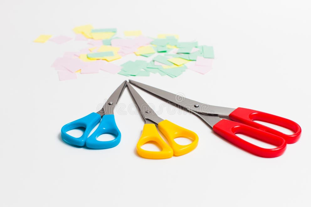 Colored scissors stock photo. Image of paper, colors - 32761074