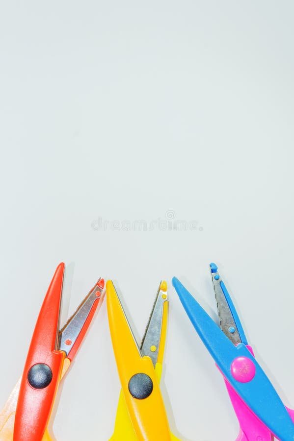 Colored scissors with stock photo. Image of color, beautiful - 60835730