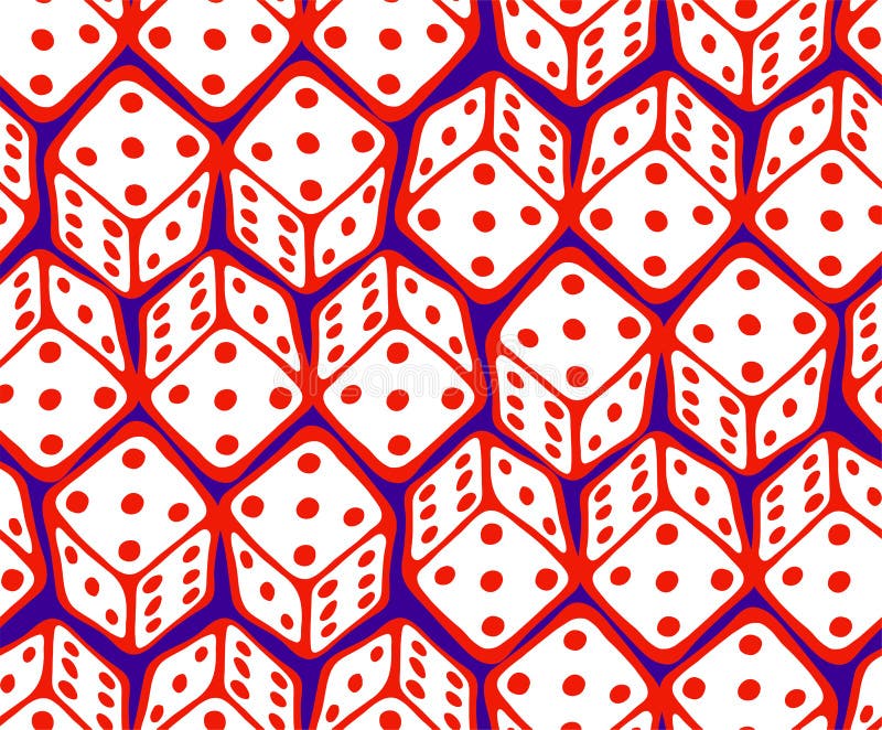 Colored Seamless Pattern with Cubes by Rainbow Contour for Board Game ...