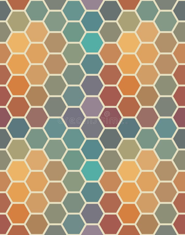 Colored Seamless Hexagon Texture Stock Vector - Illustration of graphic ...