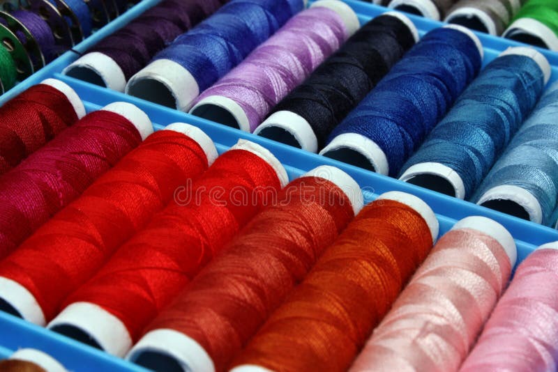 Colored sewing thread stock photo. Image of clothes, crafts - 33233648