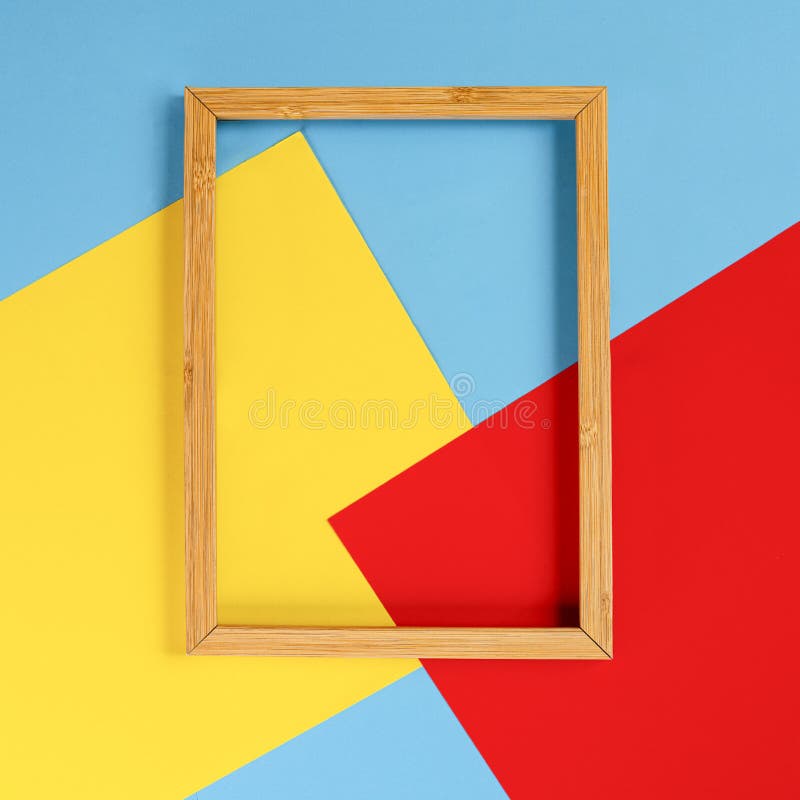 Colored shapes and frame stock photo. Image of abstract - 238567858