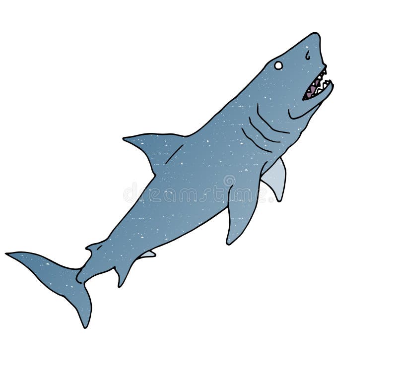 Set of Colored Shark Illustration Stock Illustration - Illustration of ...