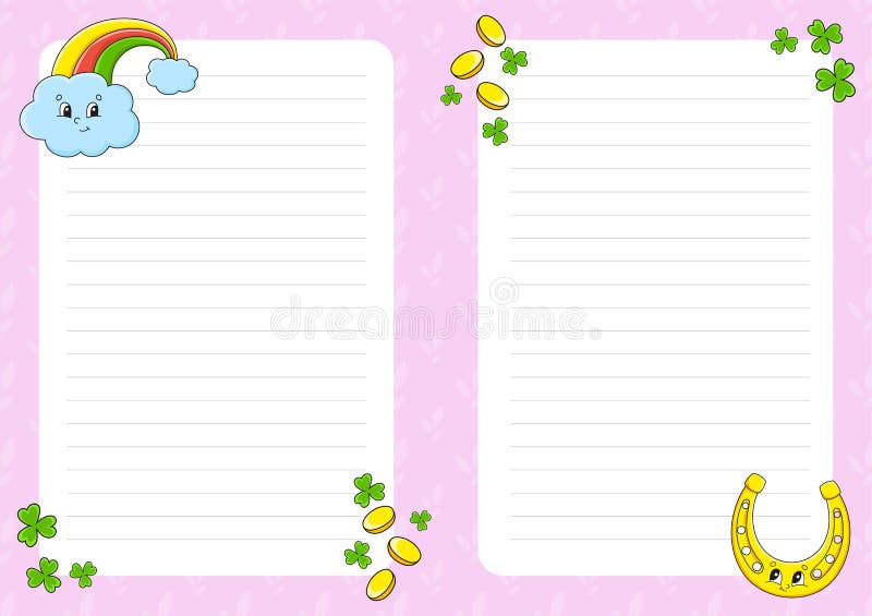 Cute Notebook Paper Background