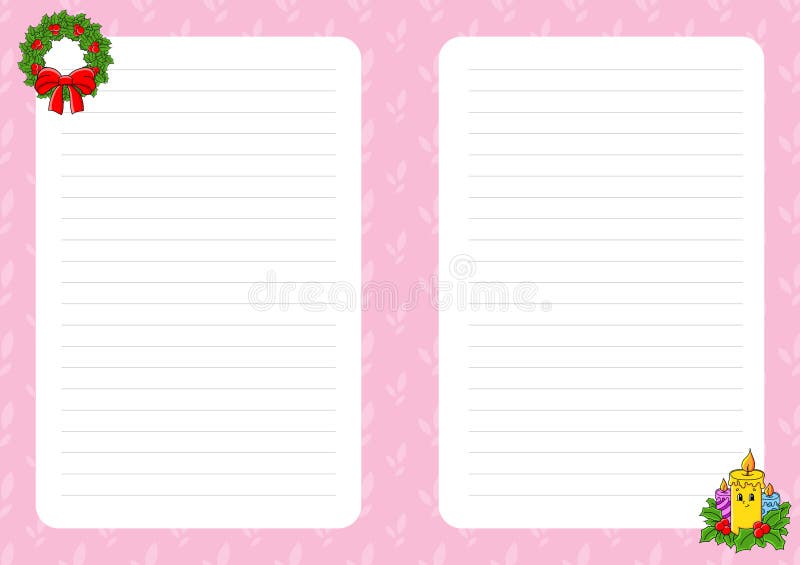 Colored Sheet Template for Notes. Paper Page for Journal, Notebook ...
