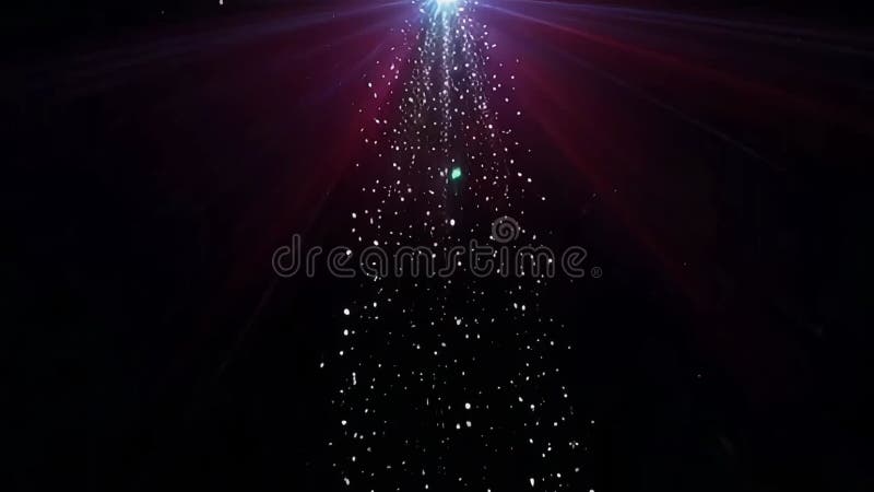 Colored Shiny Particles Flying in Loop of Light Rays, Abstract Creative ...