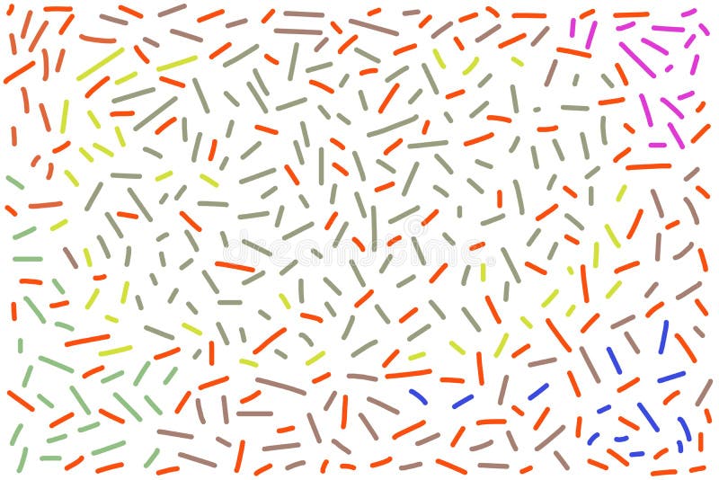 Colored Short Lines on a White Background Stock Illustration ...