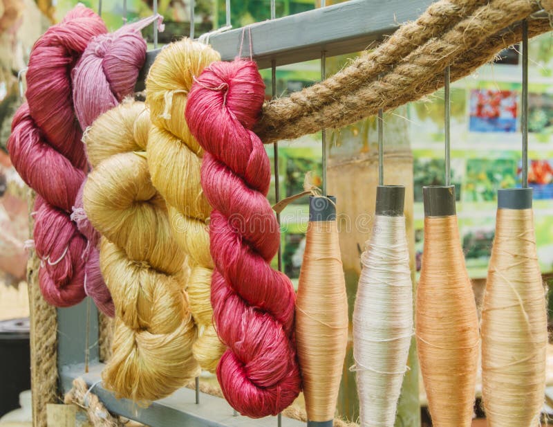Colored Silks for Needlework Stock Image - Image of leisure, cotton ...