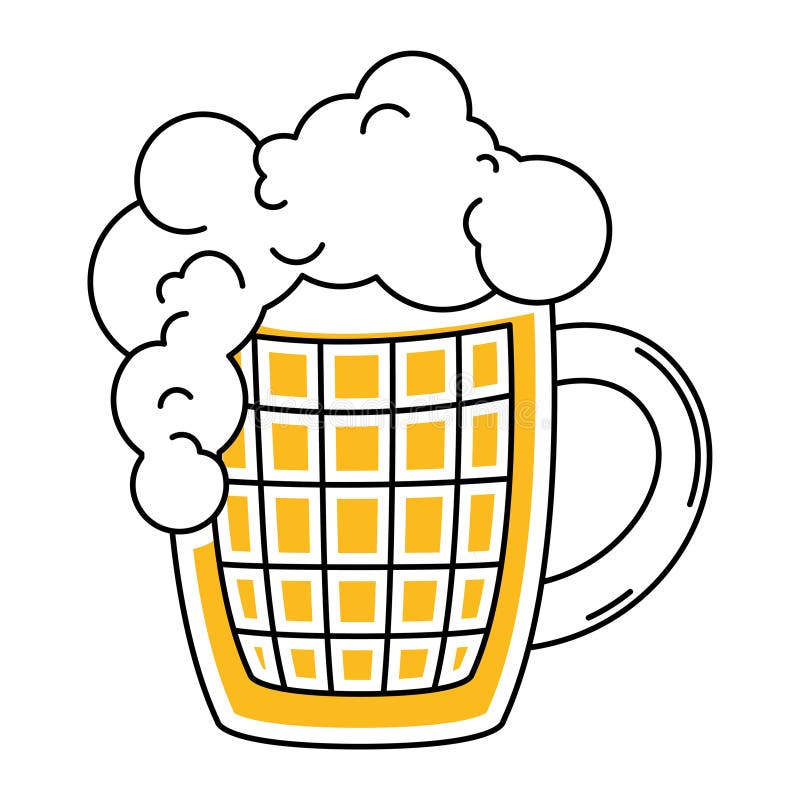 Colored Sketch of a Beer Barrel Vector Stock Illustration ...