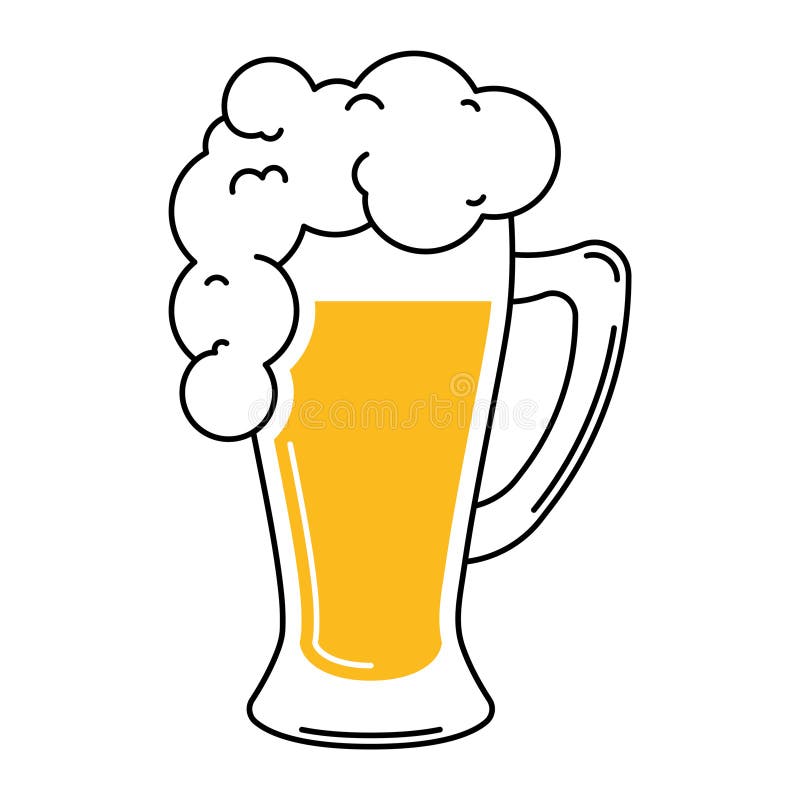 Colored Sketch of a Beer Barrel Vector Stock Illustration ...