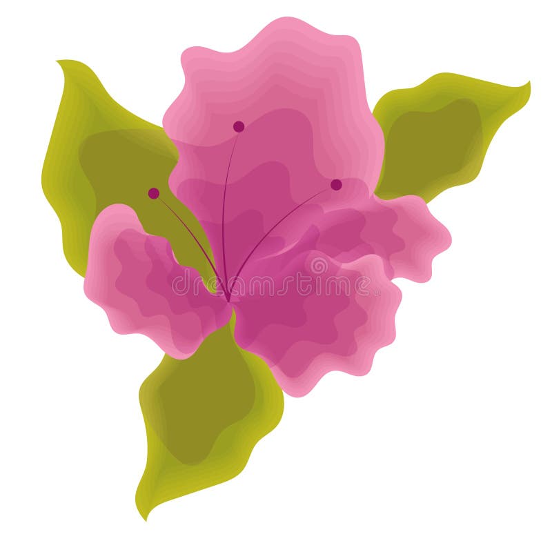 Colored Sketch of a Flower Icon Vector Stock Vector - Illustration of ...