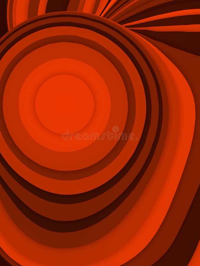 Colored Sliced Shape. Computer Generated Abstract Geometric 3D Render ...