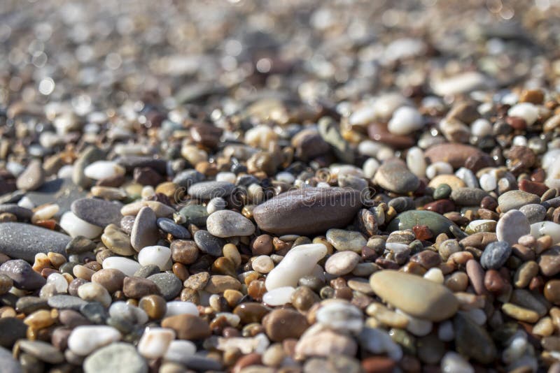 Colored Small Pebbles. Background from Natural Stones Stock Image ...